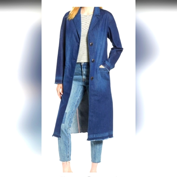 Levi's | Jackets & Coats | Levis Denim Jean Duster Size Medium New ...